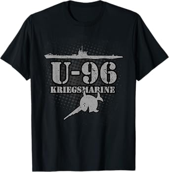 Amazon | U96 Tシャツ (WW2 ドイツ Uボート) Tシャツ | Tシャツ・カットソー 通販